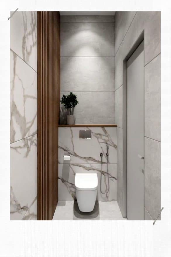 Wc Marbre Et Bois